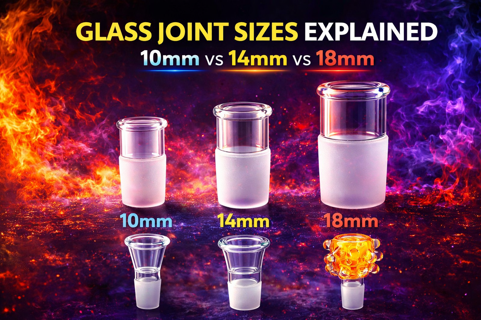 Glass Joint Sizes Explained – 10mm vs 14mm vs 18mm Guide – US Shop