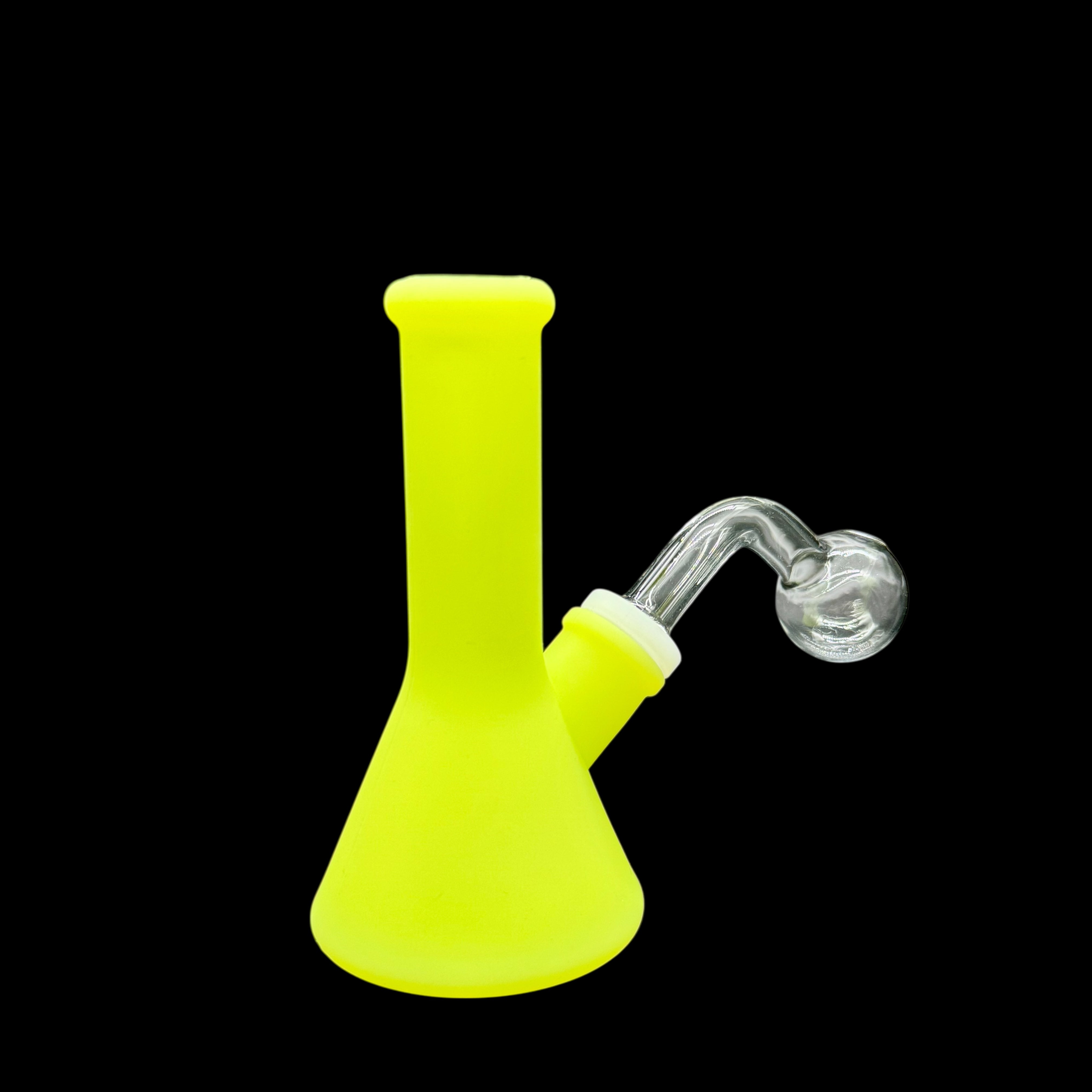 5” Glow in the Dark Silicone Mini Bong with 14mm Oil Burner Slide – US Shop